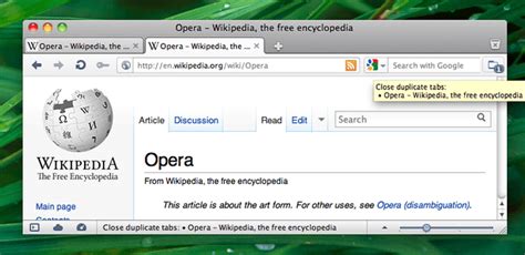 Opera Quickly Close Duplicate Tabs With No Dupes Dottech