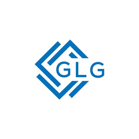 Glg Letter Logo Design On White Background Glg Creative Circle Letter