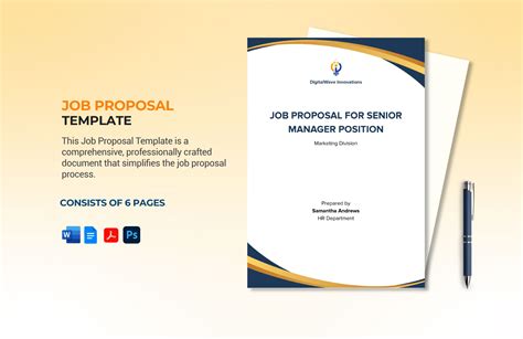 Free Job Proposal Templates Editable And Printable
