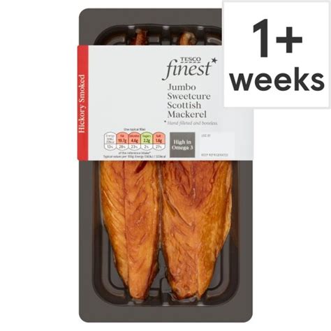 Tesco Finest Sweetcure Smoked Mackerel Fillets 160g Tesco Groceries
