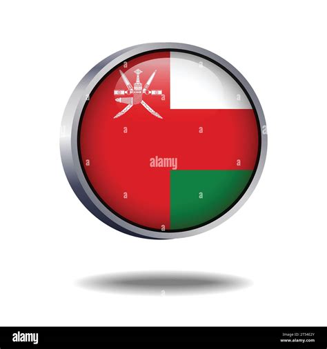 Flag Oman Round Glossy Icon Hi Res Stock Photography And Images Alamy