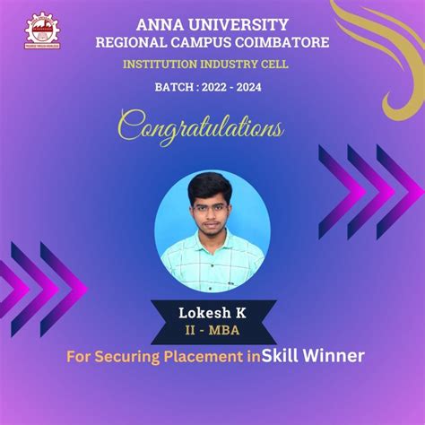 Anna University Regional Campus Coimbatore On Linkedin Placements