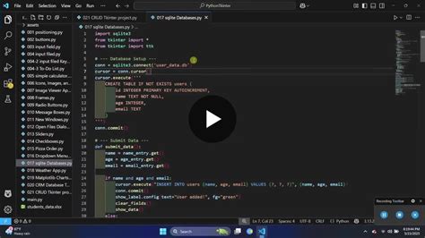 Built A User Management System With Python Tkinter Debbroto Kumar Karmokar Posted On The Topic