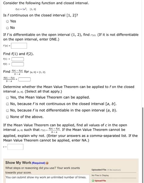 Solved Consider The Following Function And Closed Interval X Sxl Is F Continuous On