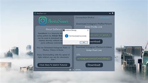 Github Abhiiimaninstasaver Python App The App Uses Instagram Api To Download And Save Posts