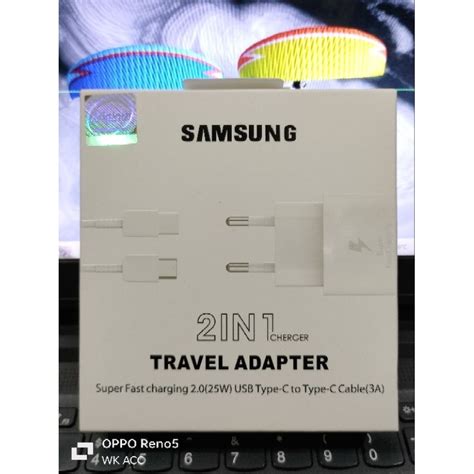 Jual CHARGER SAMSUNG ORIGINAL 25W PD TYPE C TO TYPE C FAST CHARGING Shopee Indonesia