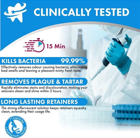 Retainer Cleaner Tablets 120 Tablets 4 Months Supply Dentasheen