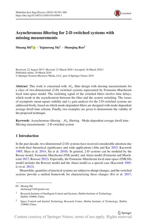 Asynchronous Filtering For 2 D Switched Systems With Missing