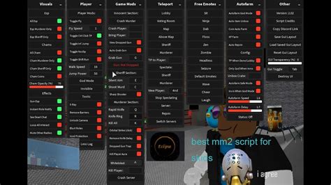 Roblox Murder Mystery 2 Op Script Eclipse Mm2 Youtube