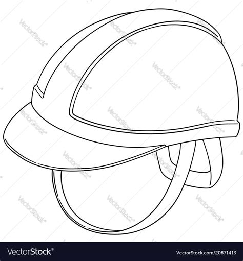 Set Of Safety Helmet Royalty Free Vector Image