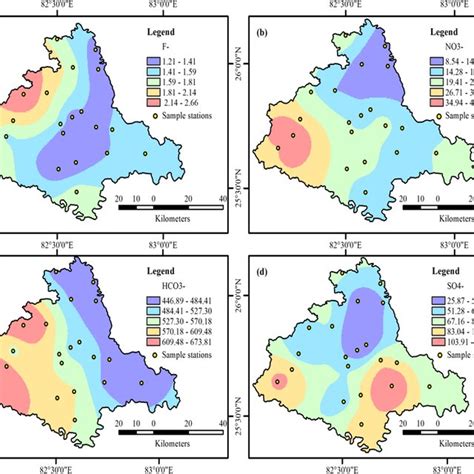 Major Cations In Sampled Groundwater And Their Spatial Distribution A