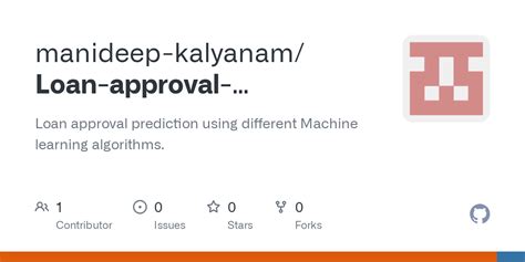 Github Manideep Kalyanam Loan Approval Prediction Ml Loan Approval