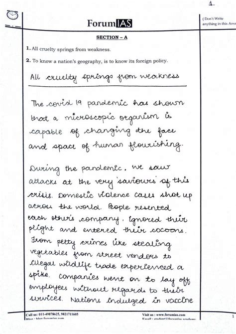 Topper IAS Essay Class Notes By Mehak Jain Rank 17 English Medium 2021