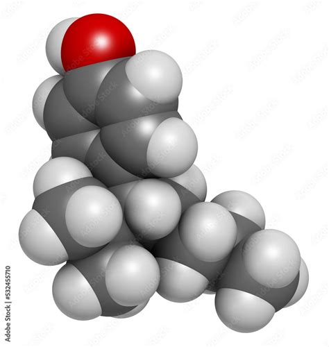 Nonylphenol Endocrine Disruptor Molecule One Isomer Shown 3d
