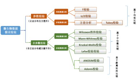 微生物常见统计检验方法比较及选择 谷禾健康
