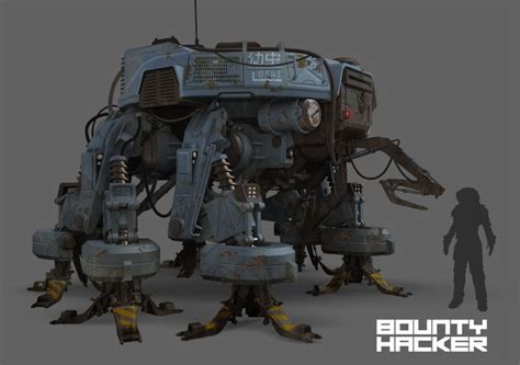 Artstation Bounty Hacker Machine Concept Nick Carver Mech