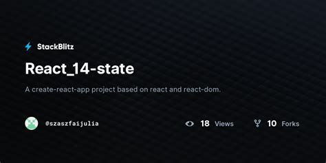 React State Stackblitz