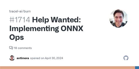 Help Wanted Implementing Onnx Ops · Issue 1714 · Tracel Aiburn · Github