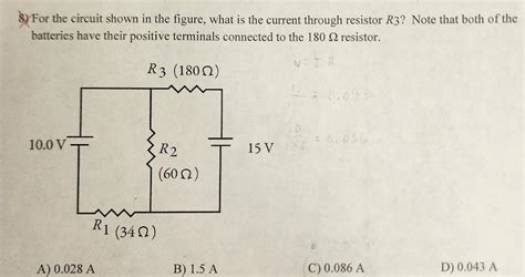 Solved For The Circuit Shown In The Figure What Is The Chegg