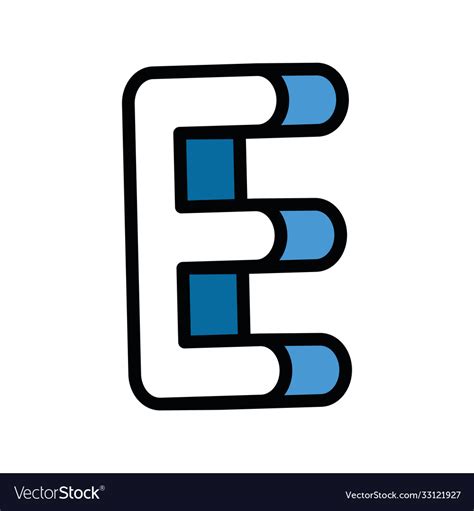 3d Letter E