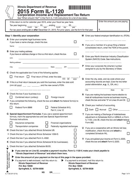 2015 1120 Fill Out And Sign Online Dochub
