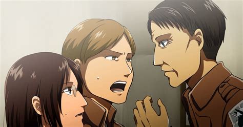 進撃の巨人 進撃52話（前半部分）アニメ風 瓜のマンガ ハンジ・ゾエ モブリット・バーナー ハンジ班 Pixiv