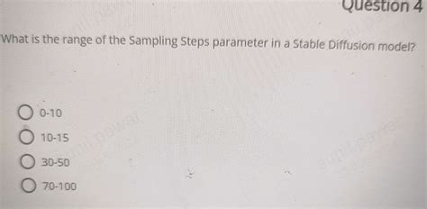 What Is The Range Of The Sampling Steps StudyX