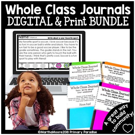 Whole Class Journal Covers Editable For Work On Writing