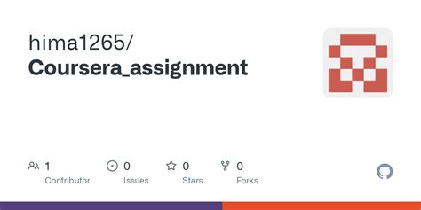 Github Hima1265courseraassignment