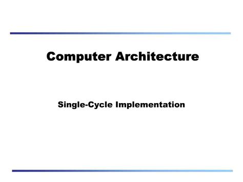 PPT Computer Architecture PowerPoint Presentation Free Download ID