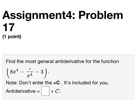 assignment4 problem 17 1 point find the most