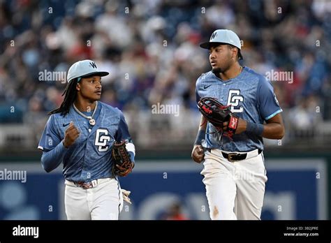 Washington Nationals Shortstop Cj Abrams Left And Outfielder James
