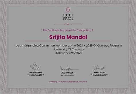 Hultprize Universityofcalcutta Publicrelations Srijita Mandal