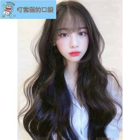 假髮女長髮自然全頭套式長卷大波浪仿真人髮絲夏季中長髮假髮套 Yahoo奇摩拍賣