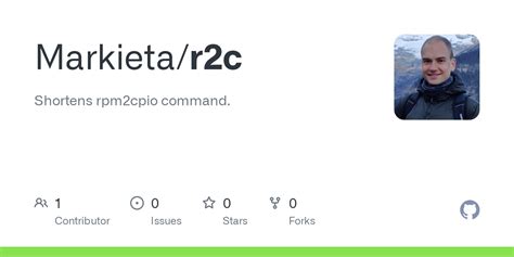 GitHub Markieta R2c Shortens Rpm2cpio Command
