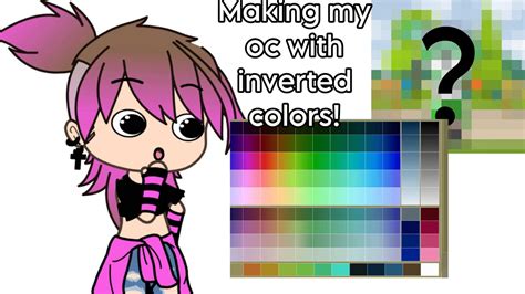 Making My Oc With Inverted Colors Youtube
