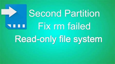 Fix Link2sd Rm Failed Read Only File System Youtube