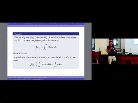 Free Video The Horocycle Flow On The Moduli Space Of Translation Surfaces From International