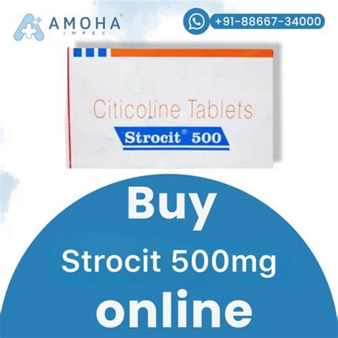 Strocit Citicoline 500 Mg Tablets At ₹ 599box Pharmaceutical Tablets