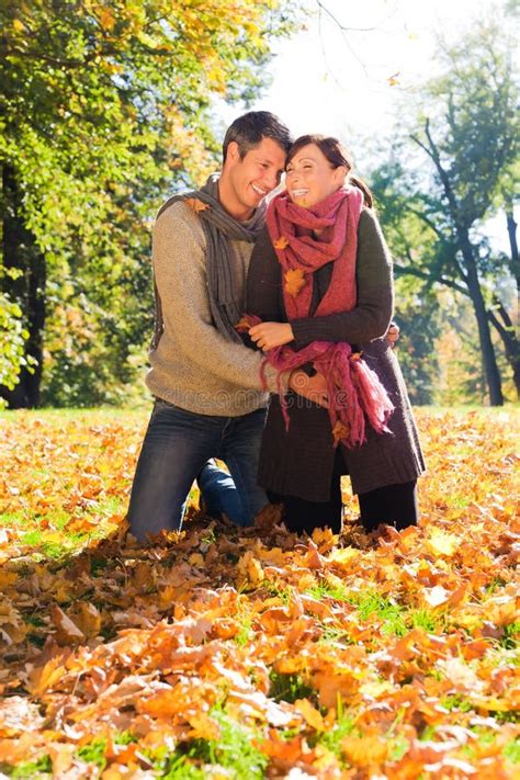 Autumn Fall Couple Stock Image Image Of Cold Forest 16480115