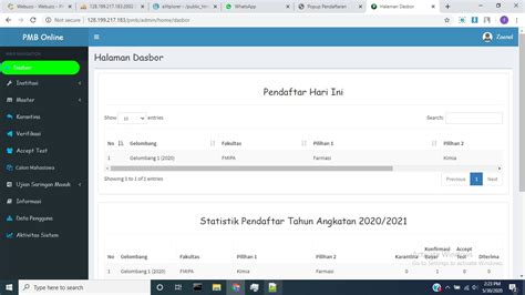 Aplikasi Pmb Penerimaan Mahasiswa Baru Berbasis Codeigniter