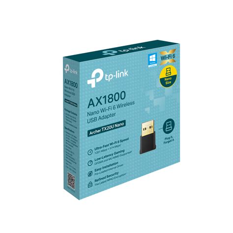 Archer TX20U Nano AX1800 Nano Wi Fi 6 Wireless USB Adapter TP Link