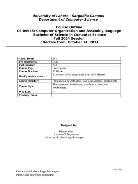 coal course outline pdf central processing unit computer data storage