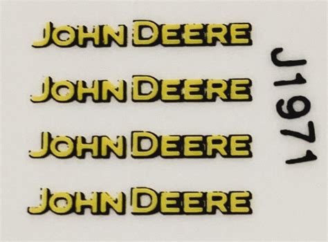 Decal John Deere Yellow Black 58 Logo Dj1971 Midwest Decals