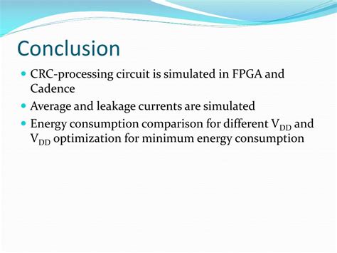 PPT Implementing Low Power CRC Half For RFID Circuits PowerPoint Presentation ID