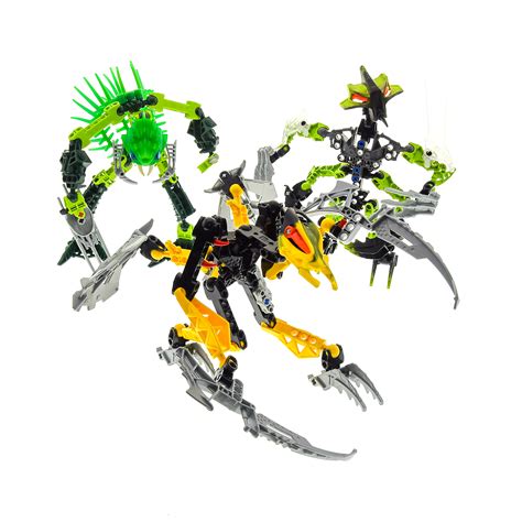 3 X Lego Bionicle Figuren Set Modell Technic Barraki 8920 Ehlek Mistika