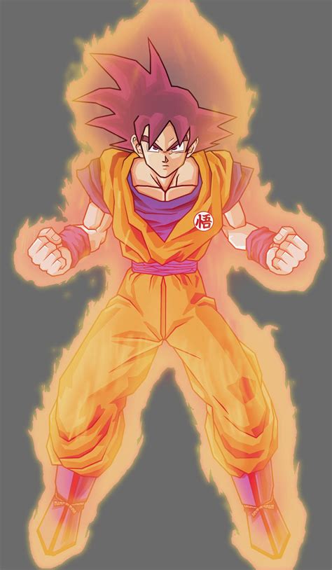 Goku Super Saiyan God Concept By Bankai No Jutsu On Deviantart