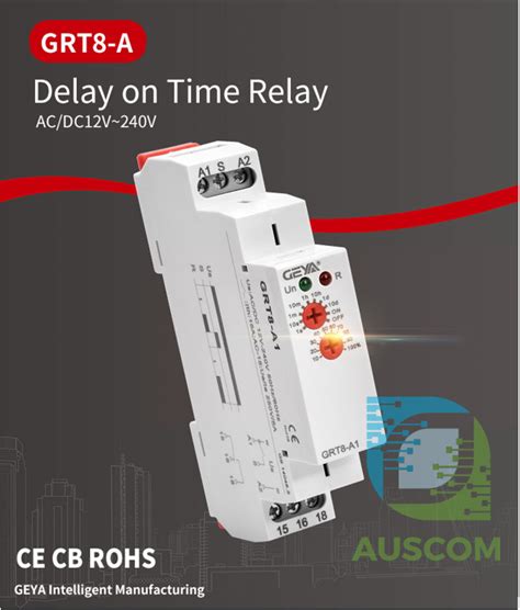 Geya Grt8 A Electronic Time Relay 12v 24v 220v Ac Dc Delay Timer Din