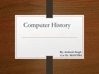 Computer History PPT Science
