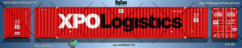 Designs New 53 Xpologistics Red Dry Van Container